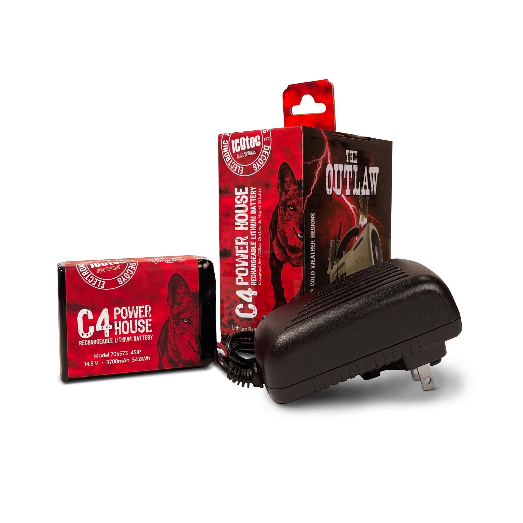 C4 Power House Rechargeable Lithium Battery Pack – Nocturnal Optics